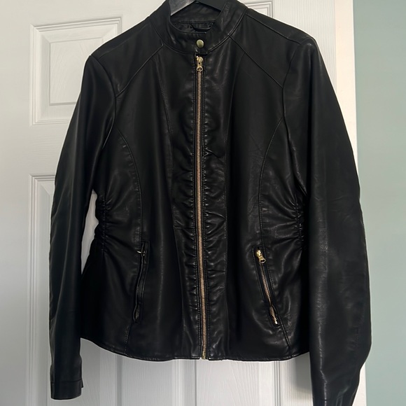 Baccini | Jackets & Coats | Baccini Faux Leather Moto Jacket | Poshmark